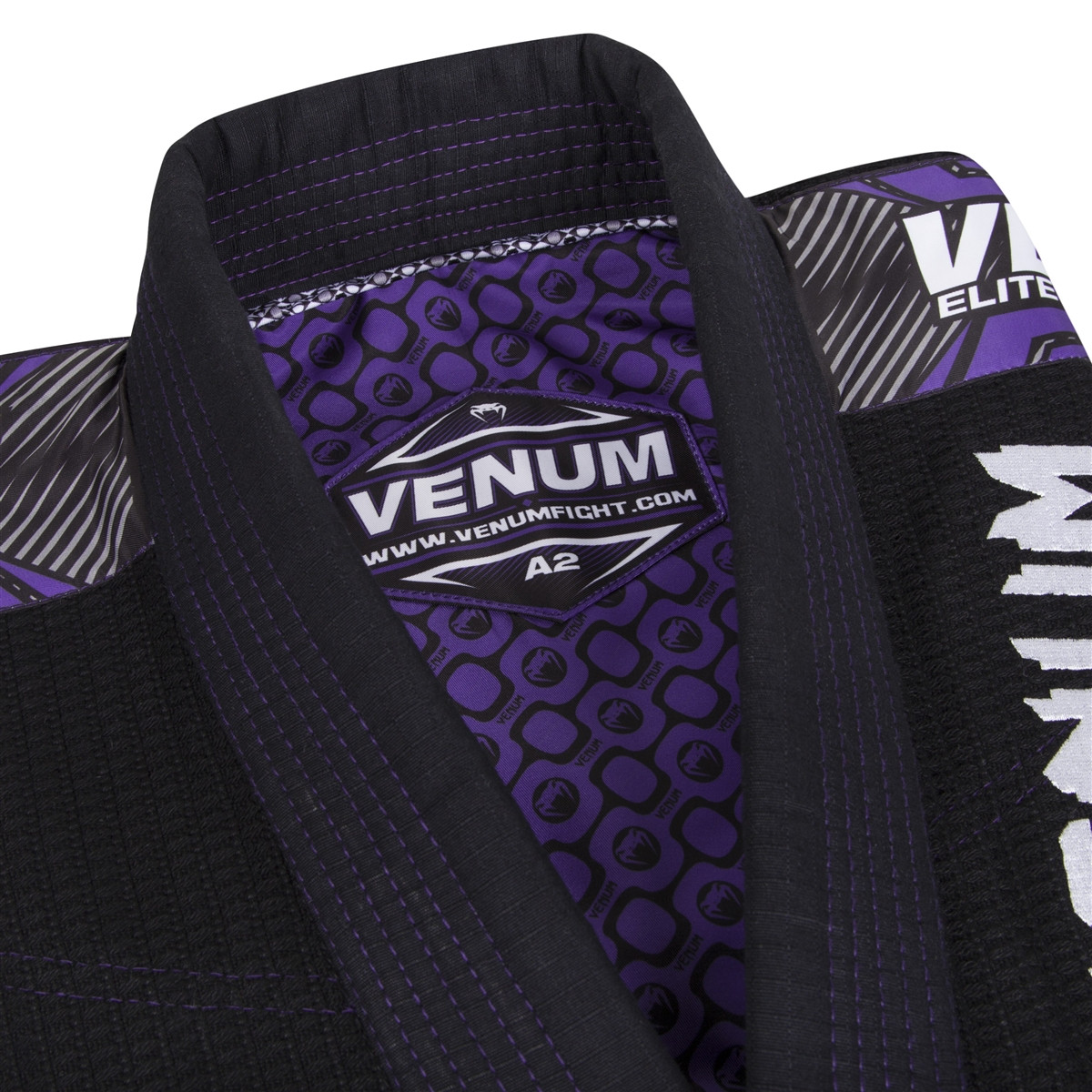 Venum Elite BJJ Gi - Black/Purple - The Jiu Jitsu Shop