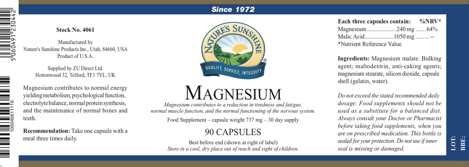 | Body and Mind Studio International® | Nature's Sunshine | Magnesium ...