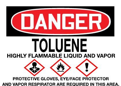 GHS Danger Toluene