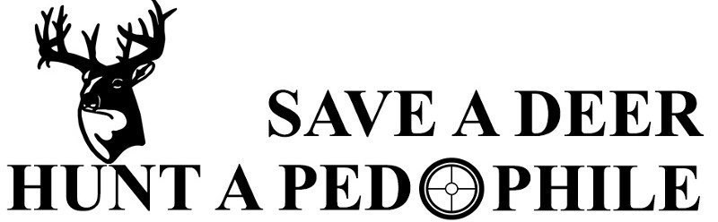 save-a-deer-hunt-a-pedophile-decal