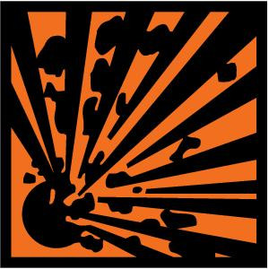 Explosive Hazard Label