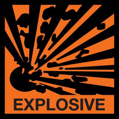 Explosive Hazard Label