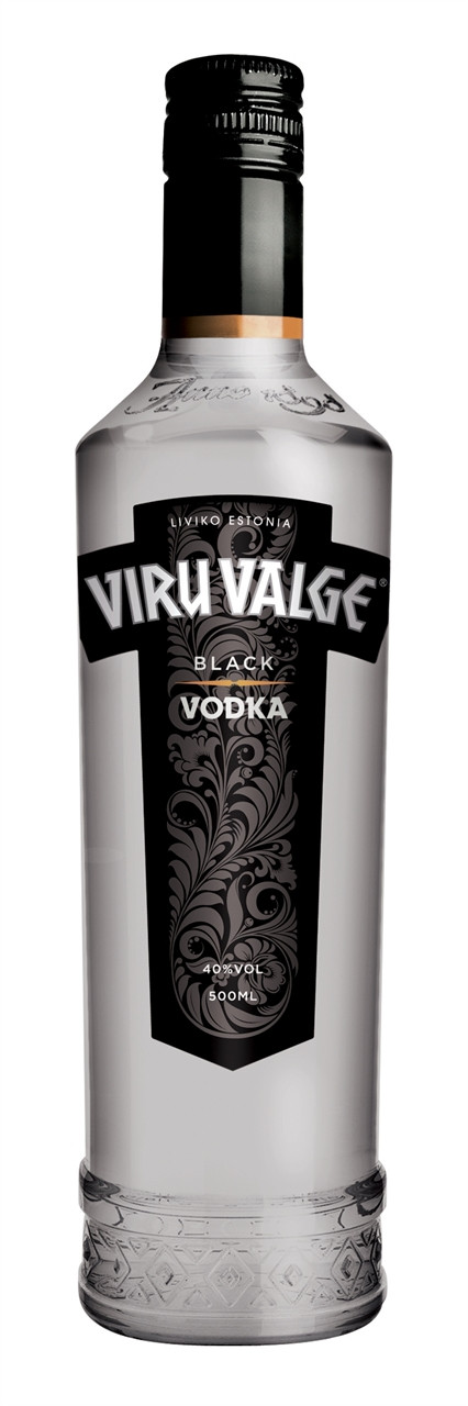 Viru Valge Estonian Black Vodka 500ml Bottle - Ourcellar.com.au