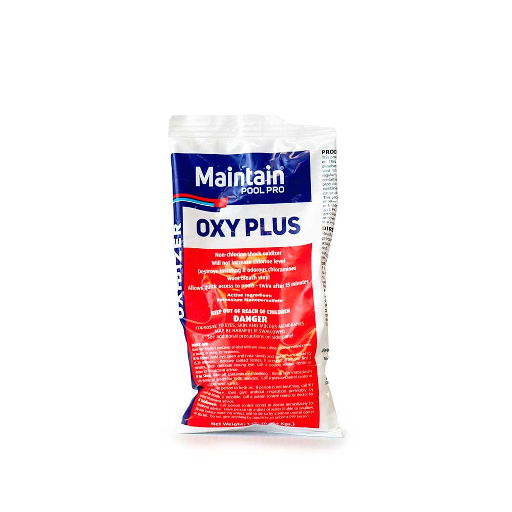 Maintain Pool Pro Oxy Plus Chlorine Free Oxidizing Shock Treatment 1lb ...