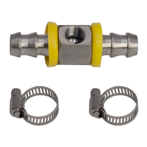 1/2” Barbed Fuel Line Fuel Pressure T-Fitting Adapter 1/2” Barbed Fuel Line Fuel Pressure T-Fitting Adapter