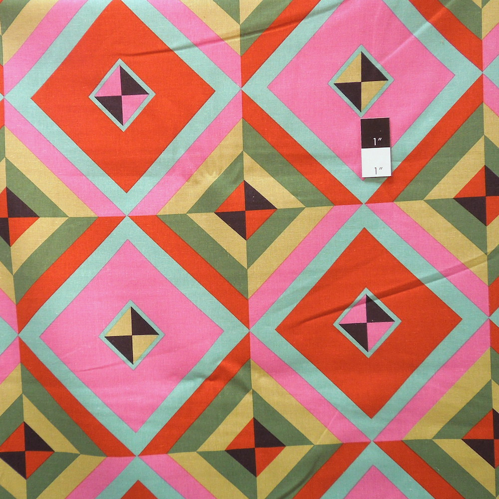 Amy Butler LIAB004 Hapi Sky Pyramid Caramel LINEN Fabric