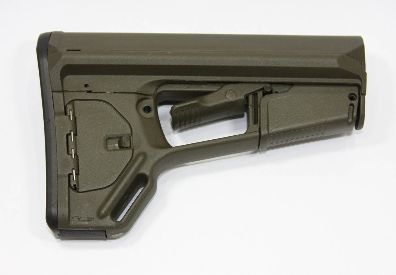 Magpul ACS-L Mil-Spec collapsible Carbine Stock (OD Green) - ROG Tactical