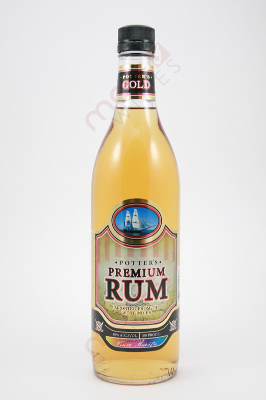 Potter's Premium Gold Rum 750ml - MoreWines