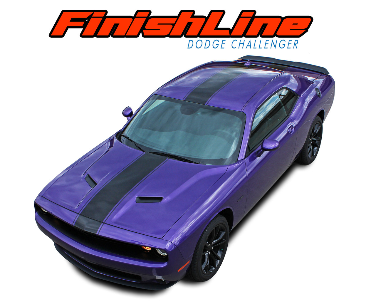 FINISH LINE | Dodge Challenger Hood Stripes | Challenger Decals | Graphic