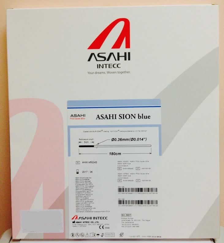 ASAHI SION Blue AHW14R004S PTCA Guidewire Box of 5 - MedicalEcart