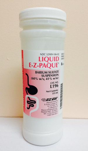 L196 E-Z-Paque Contrast Media Barium Sulfate 60% Oral Administration ...