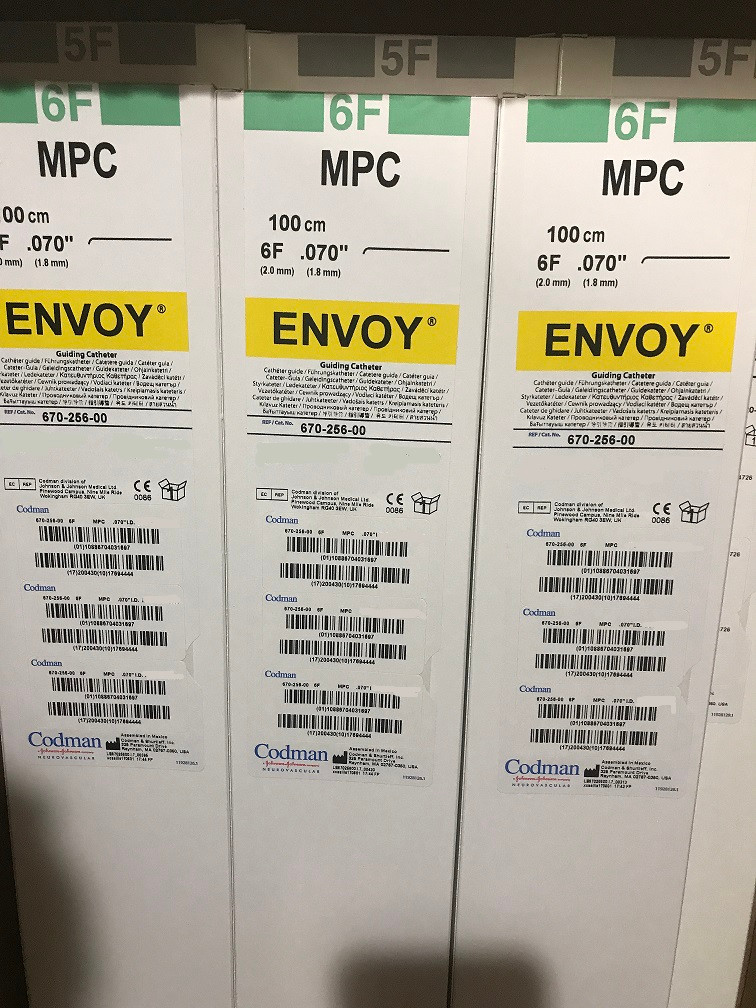 Codman Envoy 67025600 Guiding Catheter 6F, MPC, 100cm x .070"